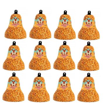 Mr. Bird's Flaming Hot Feast Squirrel Proof Seed Bell - 12 Pack ...
