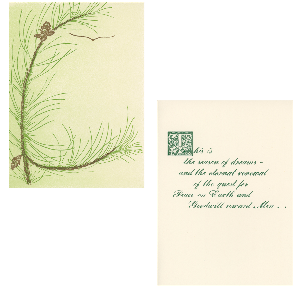 Gwen Frostic: Norway Pine Holiday Cards - Set of 20 Large Christmas Ca ...