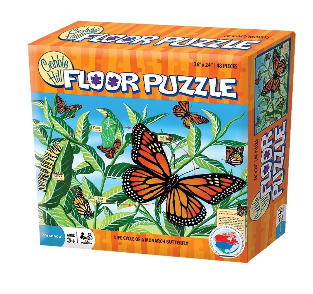 Life Cycle of A Monarch Butterfly 48 Piece Floor Puzzle — Nature Niche