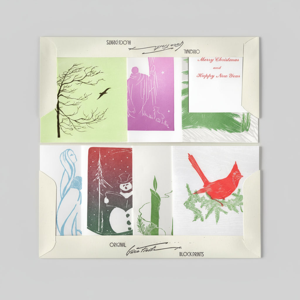 Gwen Frostic: Assorted Holiday Cards - Set of 8 — Nature Niche