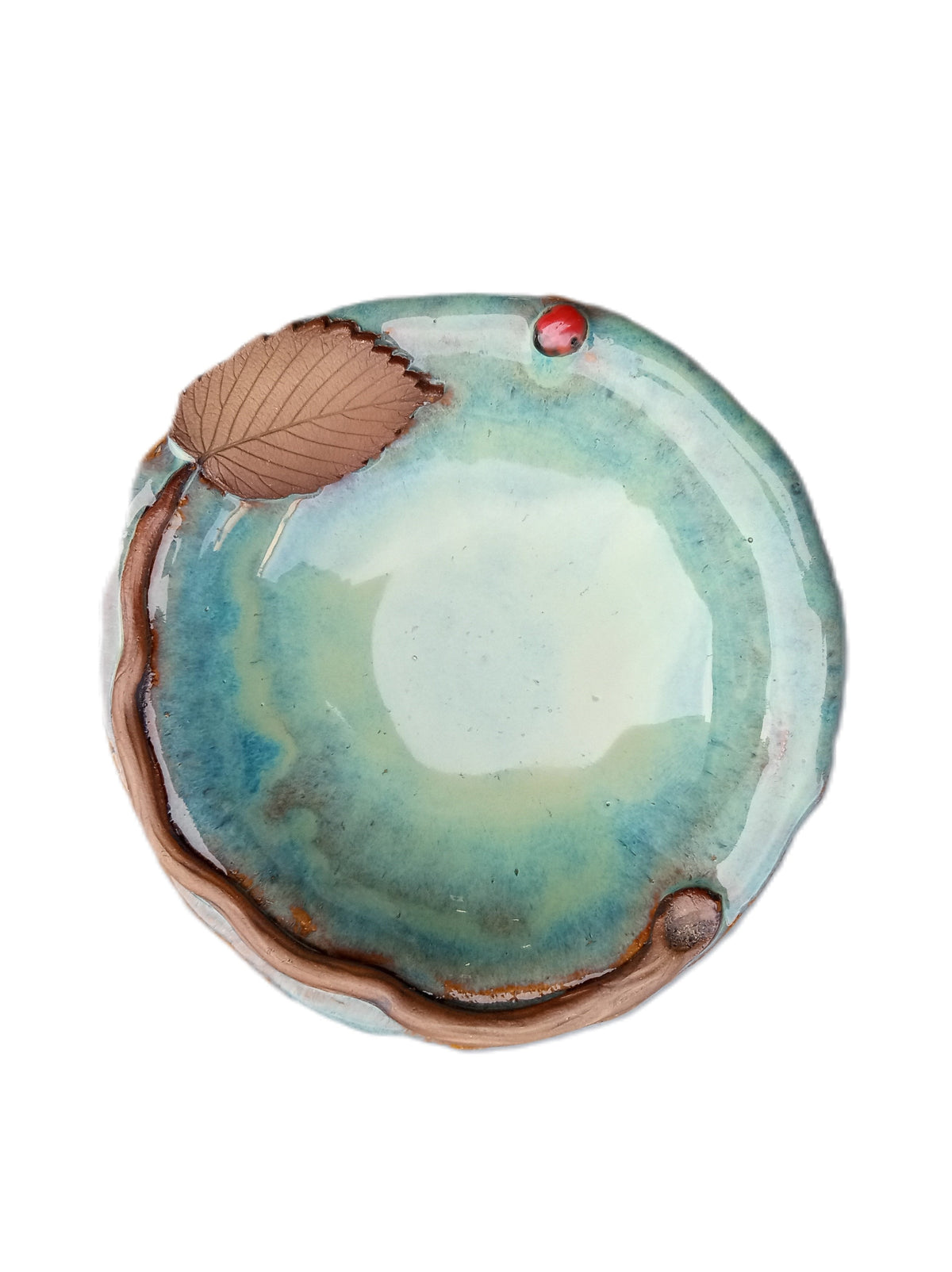 Stoneware Small Leaf Bug Bowl - American Elm — Nature Niche