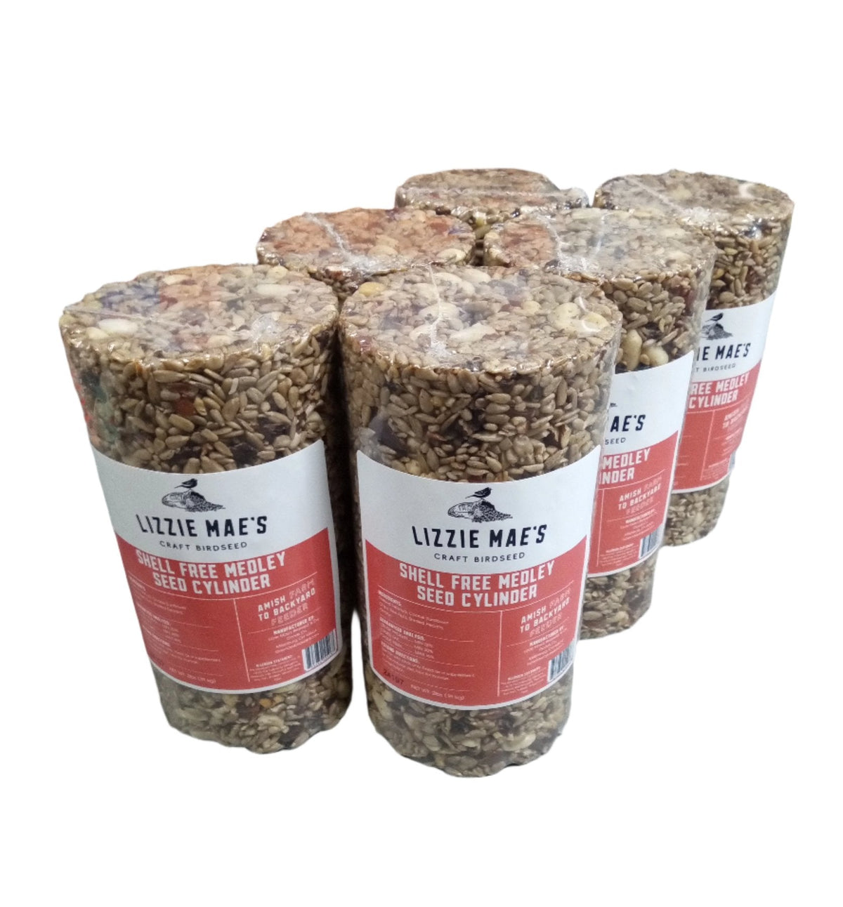 6 Pack Shell Free Medley Seed Cylinder 2 lbs — Nature Niche