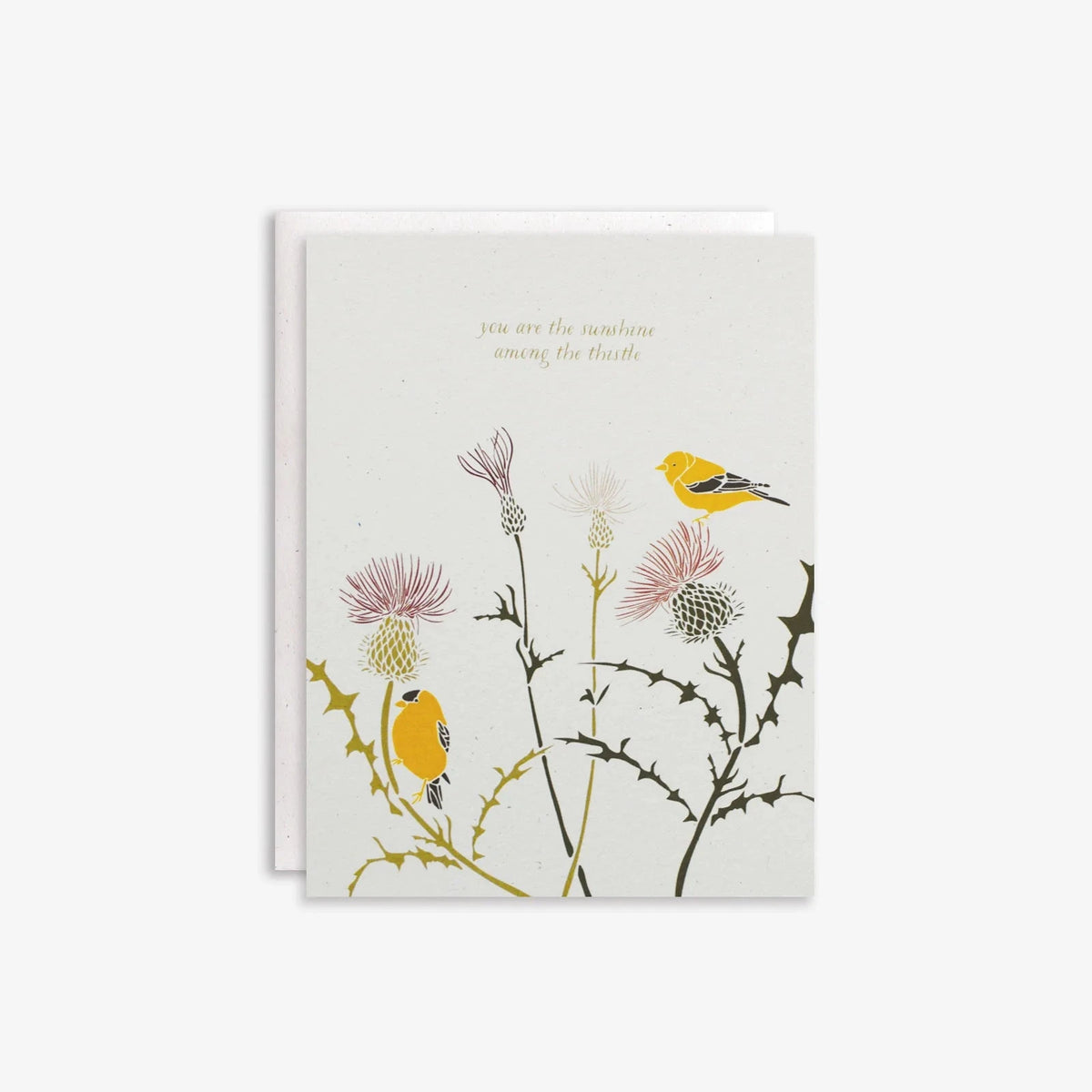 Thistle and Finch Card — Nature Niche