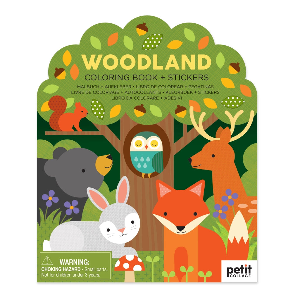 Coloring Book with Stickers: Woodland — Nature Niche