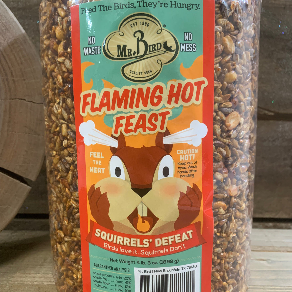 Mr. Bird's Flaming Hot Feast Squirrel Proof Seed Cylinder - Large ...