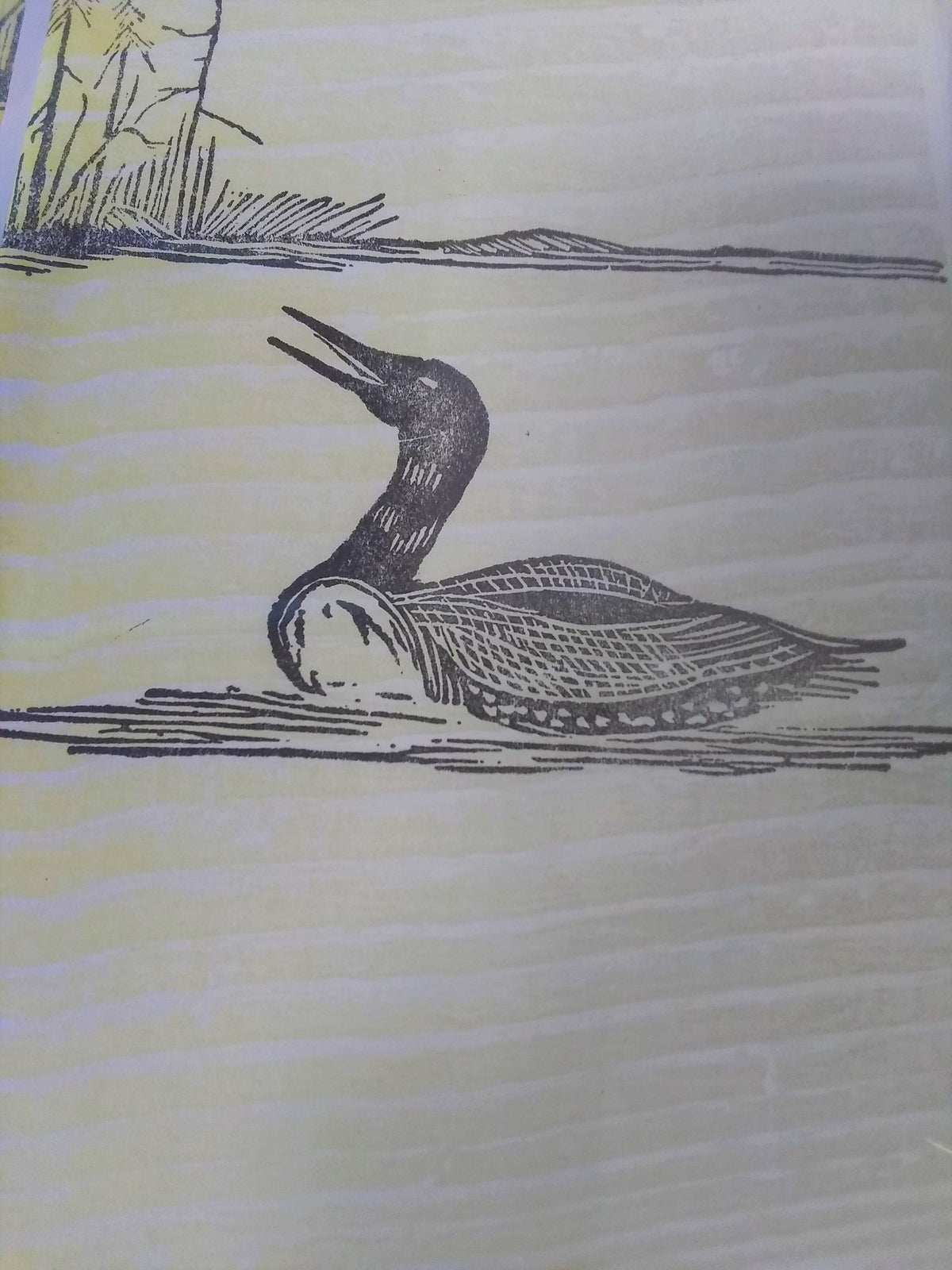 Gwen Frostic: Loon - Single Large Notecard — Nature Niche