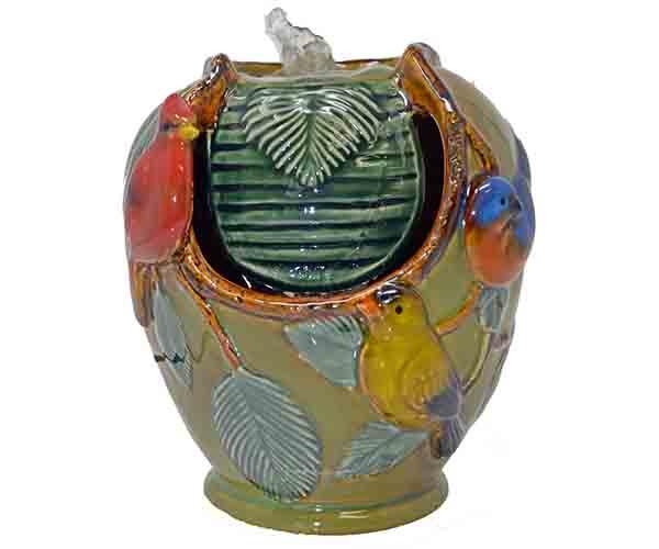 Songbird Trio Tabletop Ceramic Fountain — Nature Niche